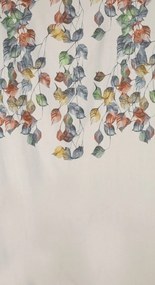 ZÁVĚS NA KROUŽCÍCH NORA 140X250 CM LISTY