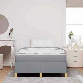 Rám postele Světle šedá 120 x 190 cm textil 3398920