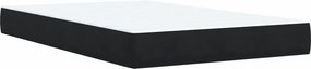 Box spring postel s matrací černá 120 x 190 cm samet 3286260
