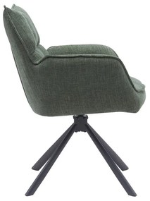 Designová otočná židle Callahan lesnická zelená
