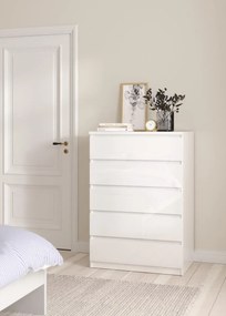 FALCO Komoda Simplicity 231 bílý lesk