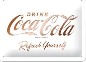 Postershop Plechová cedule: Coca-Cola Refresh Yourself - 15x20 cm