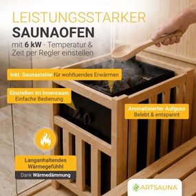 Artsauna Finská sauna Espoo 150 Premium pro 3 osoby