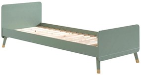 OnaDnes -20% Zelená lakovaná postel Vipack Billy 90 x 200 cm
