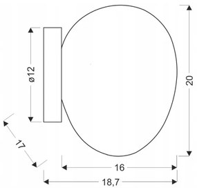 Nástěnné svítidlo STONES 1xE27/40W/230V