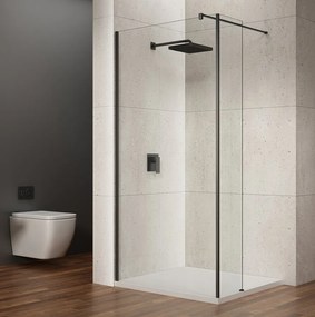 Gelco Sapho, VARIO WHITE jednodílná sprchová zástěna do prostoru, matné sklo, 1300 mm, GX1413GX2215
