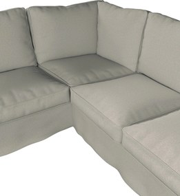 Potah na pohovku IKEA  Ektorp rohová barva béžová látka pletený vzor