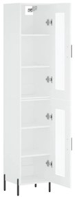 Skříň highboard bílá 34,5 x 34 x 180 cm kompozitní dřevo