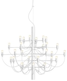 Flos 2097-30, luxusní matně bílý lustr, 30x15W E14 mléčná, prům. 88cm, výška 72cm