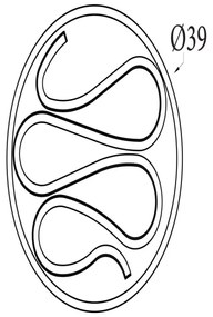 Searchlight 81100-39BK - LED Stm stropní sv ZENDISC LED/20W/230V 3000K pr. 39 cm