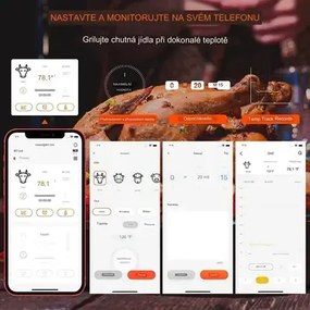 Inkbird BBQ teploměr Bluetooth/45m
