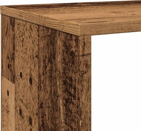 Knihovna old wood 132 x 29 x 141,5 cm kompozitní dřevo 3310314