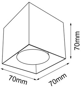 Brosline 1074 - Bodové svítidlo CAGE 1xGU10/10W/230V černá