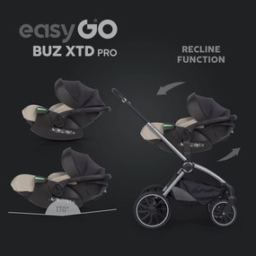 Sada autosedačky EasyGo Buz Xtd Pro a Buz Pro Body 2 v 1 Taupe