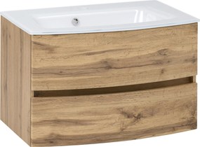 XXXLutz SKŘÍŇKA S UMYVADLEM, barvy dubu, barvy dubu, 80 cm Held - Online Only koupelnové skříňky - 000307010633