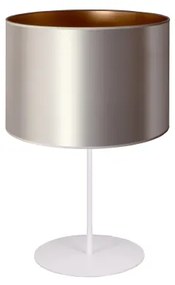 Duolla - Stolní lampa CANNES 1xE14/15W/230V pr. 20 cm stříbrná/měděná/bílá