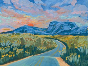 Ilustrace The road, Eleanor Baker, (40 x 30 cm)