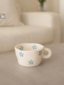 Sinsay - Hrnek s potiskem - světle modrá