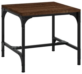819401 vidaXL Konferenční stolek hnědý dub 50x50x35 cm kompozitní dřevo