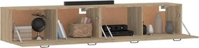 Nástěnné skříňky 2 ks dub sonoma 100x36,5x35cm kompozitní dřevo 3115670