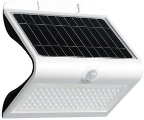Exteriérové ​​solární nástěnné LED svítidlo Butterfly, 1x LED 6,8w, bílá, pohybový senzor