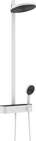 Hansgrohe Pulsify S, Showerpipe 260 2jet EcoSmart s termostatem ShowerTablet Select 400, bílá matná, HAN-24241700