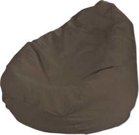 Sedací vak barva hnědá látka pletený vzor