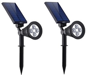 Bezdoteku LEDSolar 4 solární venkovní světlo svítidlo do země 2 ks, 4 LED, bezdrátové, iPRO, 1W, studená            barva