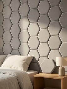 Sinsay - Čalouněné šestihranné stěnové panely 2 pack - šedá