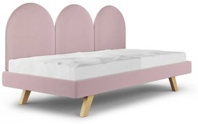 MINKO Čalouněná jednolůžková postel PANELS do dětského pokoje Zvolte barvu: Modrá, Zvolte rozměr: 120x200 cm