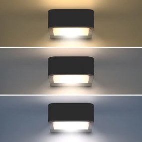 Brilagi - LED Venkovní svítidlo BARI LED/7W/230V 3000/4000/6000K antracit IP54