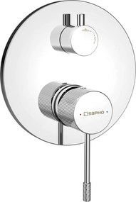 Sapho Solaris - Baterie pod omítku, pro 2 spotřebiče, s tělesem, chrom WD042
