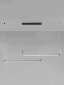 Designový lustr Strita černá