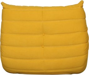 Designové křeslo Nua samet hořčicové