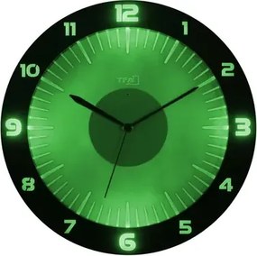 TFA 60.3553.10 LUMOCLOCK / Nástěnné hodiny / rádiem řízené DCF / 9 bar