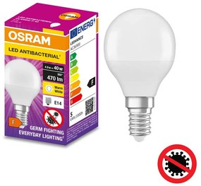 Osram | LED Antibakteriální žárovka P40 E14/4,9W/230V 2700K - Osram | P22710