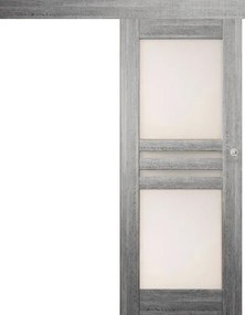 posuvné interiérové dveře na stěnu vasco doors MADERA model 6 Průchozí rozměr: 70 x 197 cm, Orientace dveří: Levé dveře, Dekor: Dub skandinávský