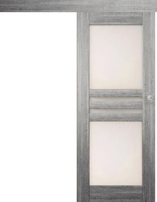 posuvné interiérové dveře na stěnu vasco doors MADERA model 6 Průchozí rozměr: 70 x 197 cm, Orientace dveří: Levé dveře, Dekor: Dub kartáčovaný