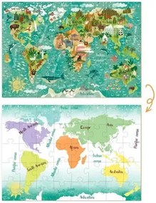 DODO Sada puzzle a her Světová zvířata / 40 dílků / od 3 let