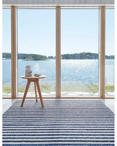 Modro-krémový vnitřní a venkovní koberec 70x120 cm Teo Denim – Pappelina