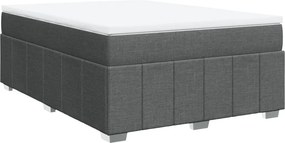 Box spring postel s matrací tmavě šedá 160x200 cm textil 3285485
