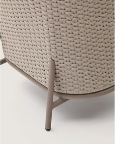 Krémové/taupe polstrované zahradní křeslo Sedalis – Kave Home