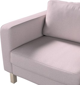 Potah na pohovku IKEA  Karlstad 2-místná, nerozkládací, krátký barva růžová látka pletený vzor