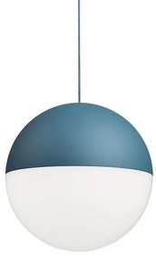 Flos F6486014 String Light Sphere head, svítidlo s 12m dlouhým kabelem, 21W LED 2700K, dotykové ovládání + bluetooth, modrá, prům. 19cm