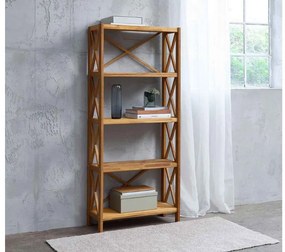 Designový regál Walworth 161 cm přírodní dub