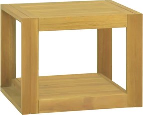 vidaXL Nástěnná koupelnová skříňka 45 x 45 x 35 cm masivní teak [338229] Barva: Hnědá