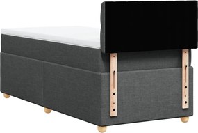 Box spring postel s matrací tmavě šedá 90x190 cm textil 3286543