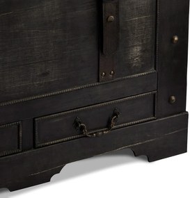 Sada 3 dřevěných dekorativních truhlic Furnhouse Trunks Straight