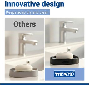 Černá keramická mýdlenka Fablo – Wenko