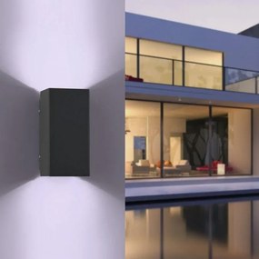 PN 9442-13 BLOCK LED venkovní nástěnné svítidlo antracit IP54 3000K - PAUL NEUHAUS